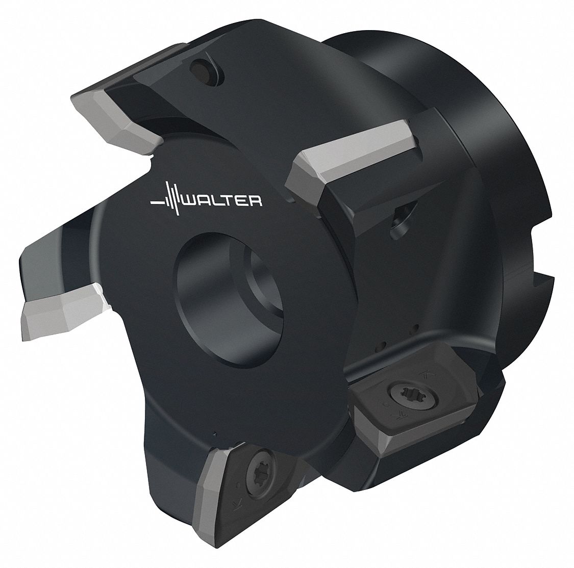 WALTER, 3 in Max. Cutting Dia., 1 in Arbor Dia., Indexable Face Mill ...