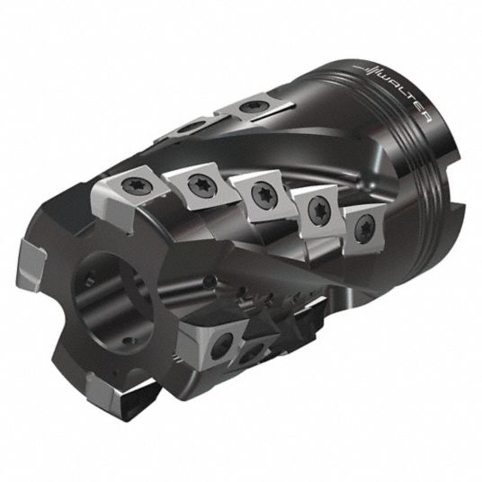 WALTER, 2 in Max. Cutting Dia., 1 in Arbor Dia., Indexable Face Mill ...