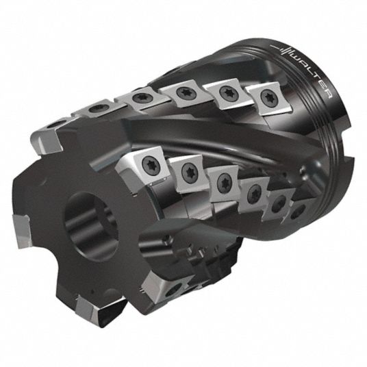 WALTER, 2-1/2 in Max. Cutting Dia., 1 in Arbor Dia., Indexable Face ...