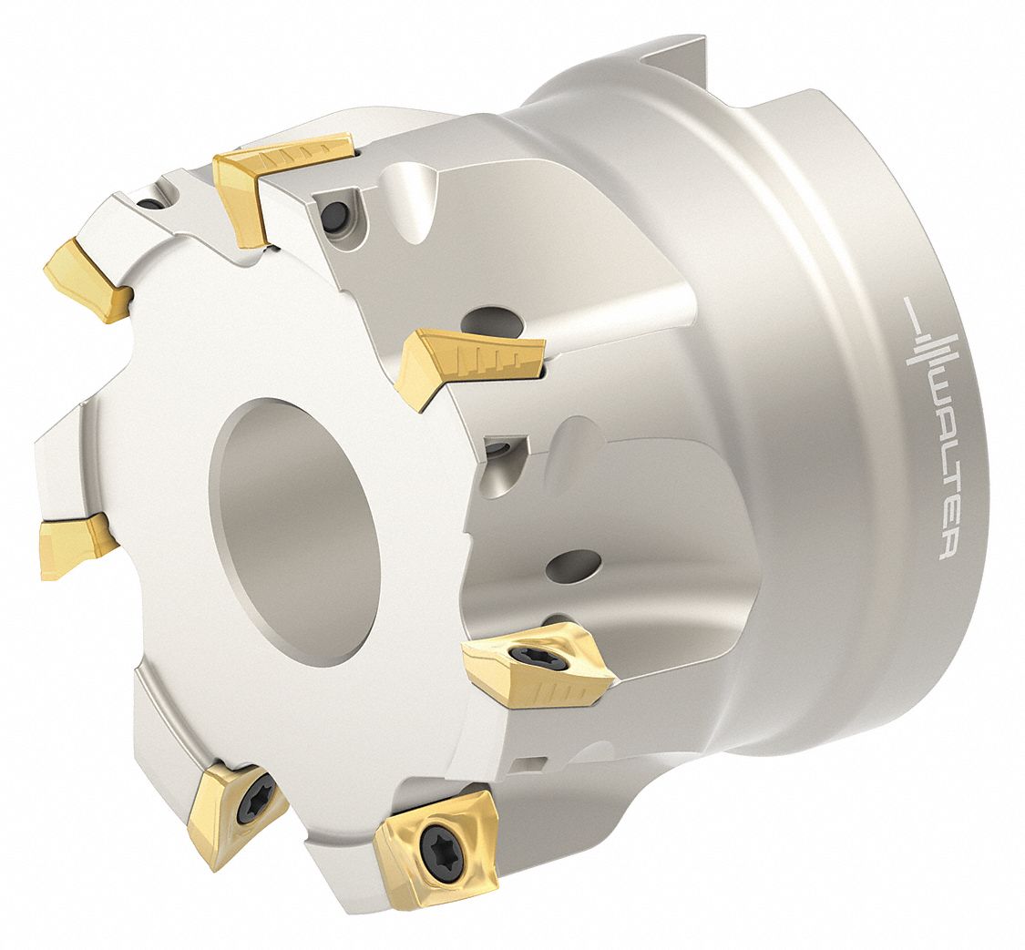 WALTER, 2 in Max. Cutting Dia., 1.5750" Overall Lg, Indexable Face Mill ...