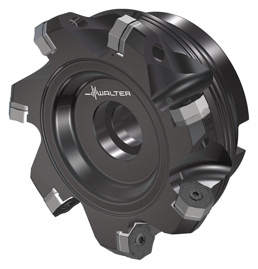 WALTER, 4.4430 in Max. Cutting Dia., 1.2600 in Arbor Dia., Indexable ...