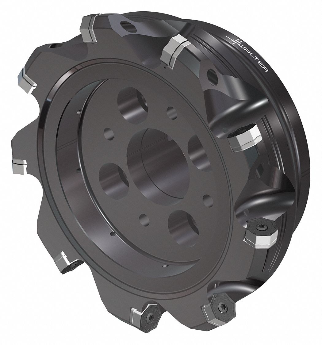 WALTER, 6.8060 in Max. Cutting Dia., 1.5750 in Arbor Dia., Indexable ...