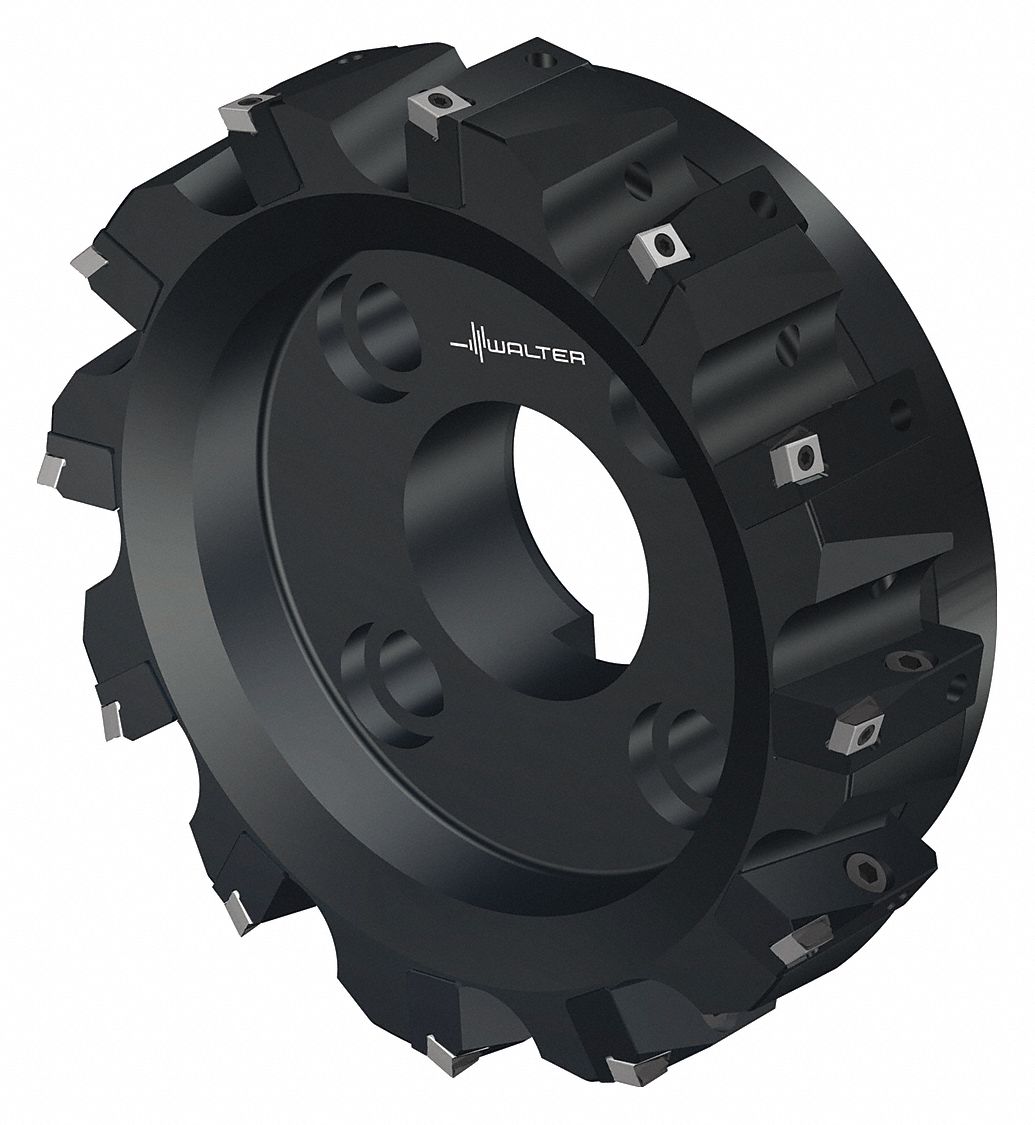 WALTER, 2.3620 in Arbor Dia., 90° Side Cutting Edge Angle, Indexable ...