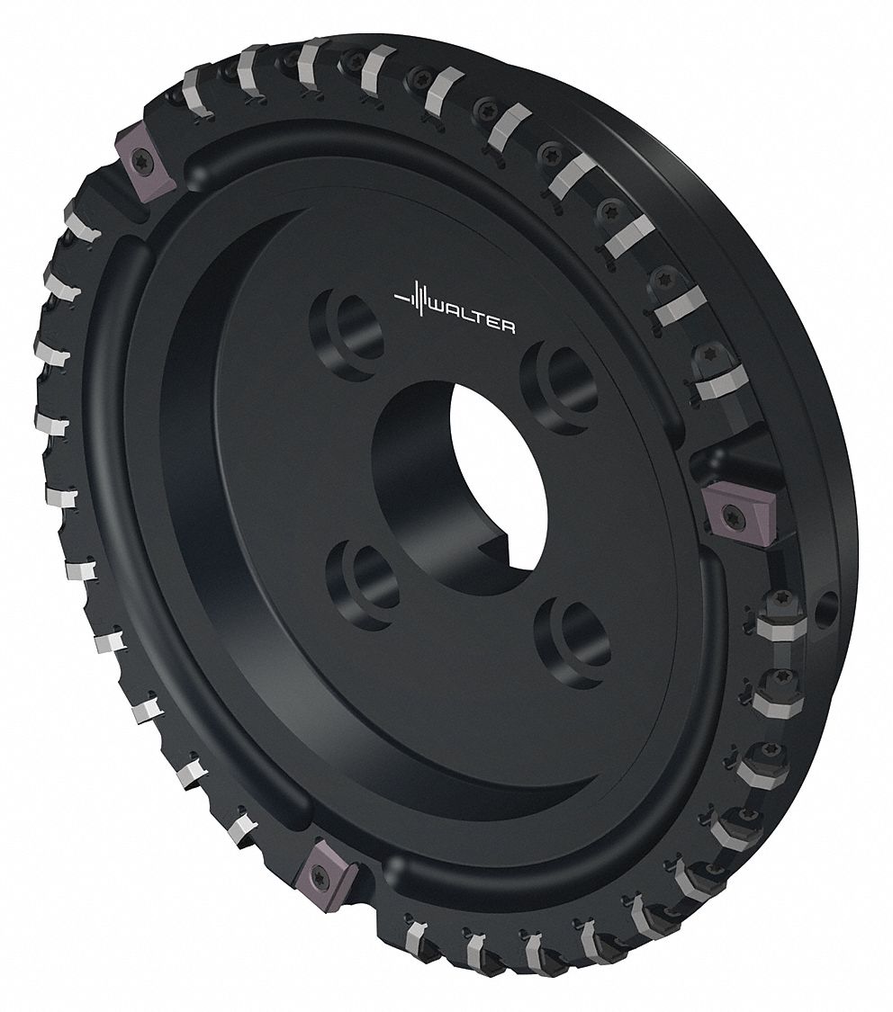 WALTER, 10.1760 in Max. Cutting Dia., 2.3620 in Arbor Dia., Indexable ...