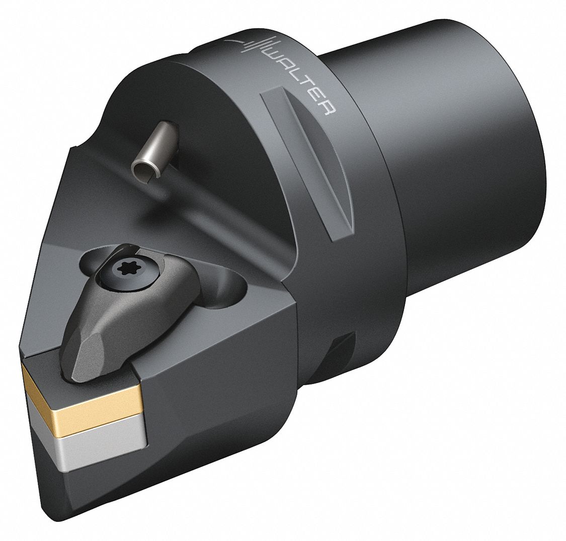WALTER, Right Hand, 90.00mm Overall Lg, Indexable Cutting Unit Head for ...