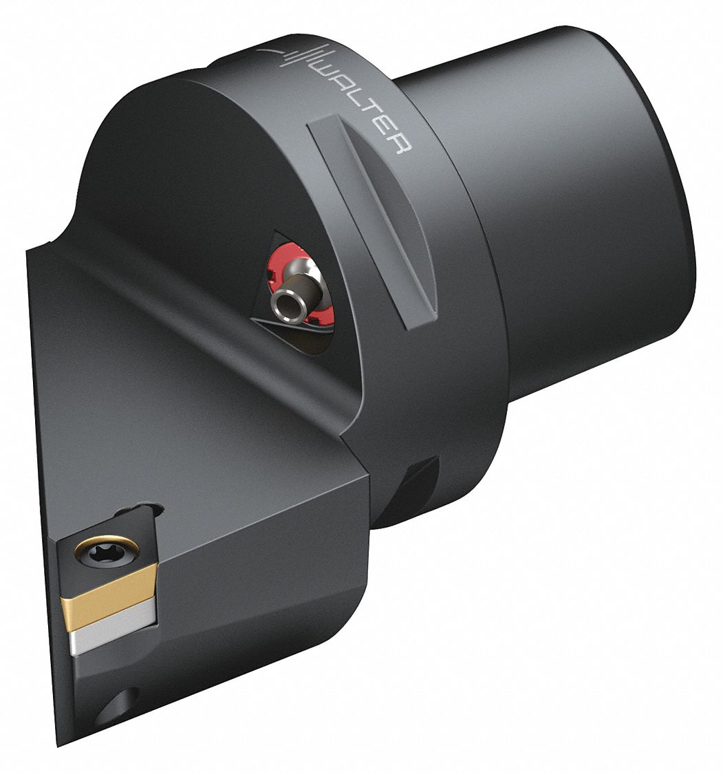 WALTER, Right Hand, 90.00mm Overall Lg, Indexable Cutting Unit Head for ...