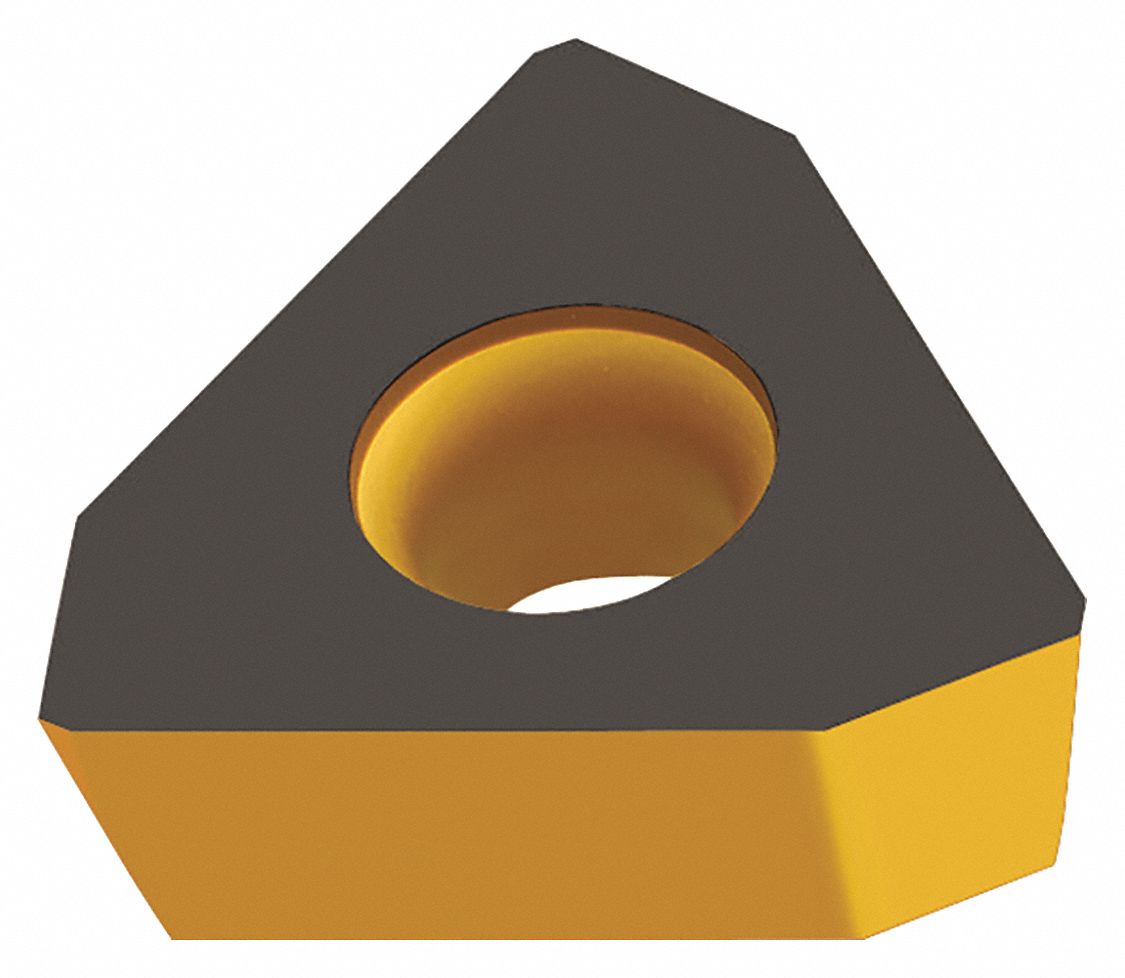 WALTER, 3/8 in Inscribed Circle, 3/16 in Thick, Triangle Milling Insert ...