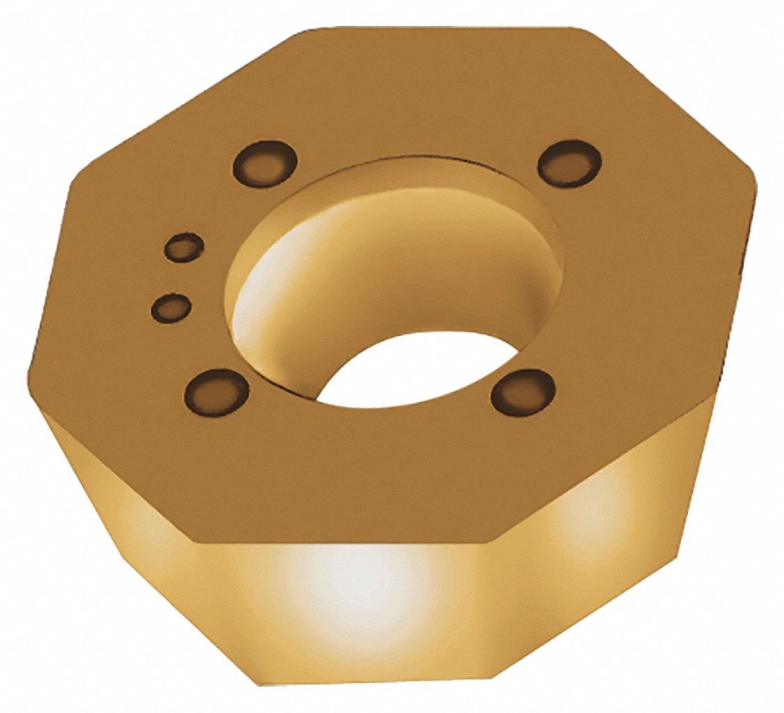 WALTER, 5/8 in Inscribed Circle, 1/32 in Corner Radius, Octagon Milling ...