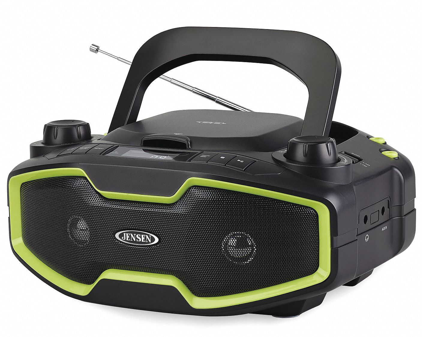 JENSEN, Black, Battery, CD Player - 56RT91|CD-575A - Grainger