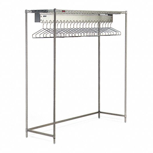 EAGLE GROUP, C2472-GR, Freestanding Gowning Rack,CRM,24"Wx72"L - 56WD42 ...