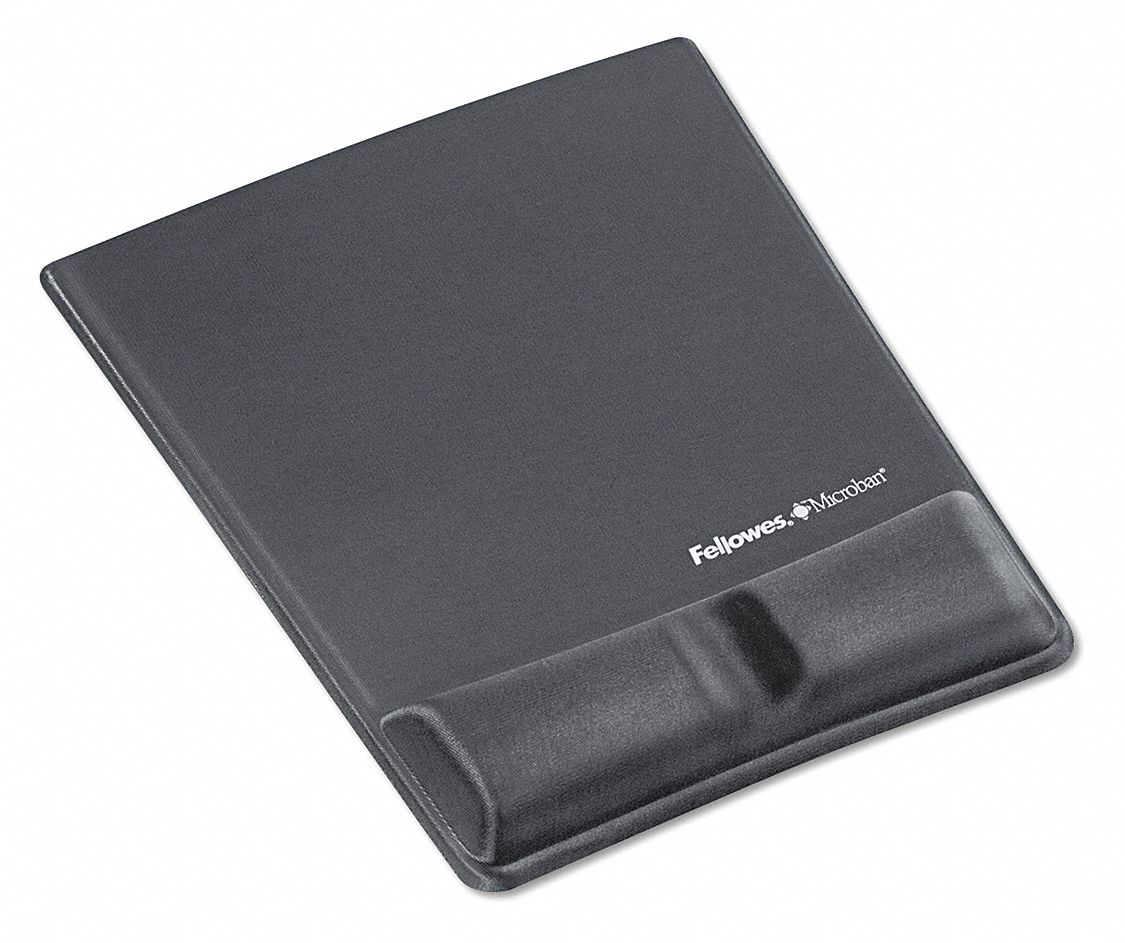 FELLOWES, Gray, Gel, Mouse Pad - 56XH23|9184001 - Grainger