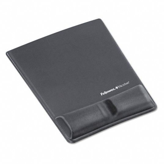 FELLOWES, Gray, Gel, Mouse Pad - 56XH23|9184001 - Grainger