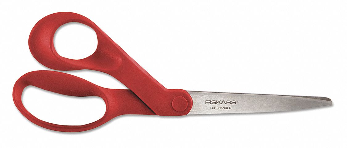 FISKARS, Left-Hand Scissors,8",Red - 56XJ63|94507797J - Grainger