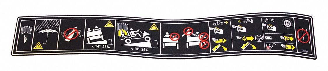 Instrument Panel Label - 56YH03|601781 - Grainger