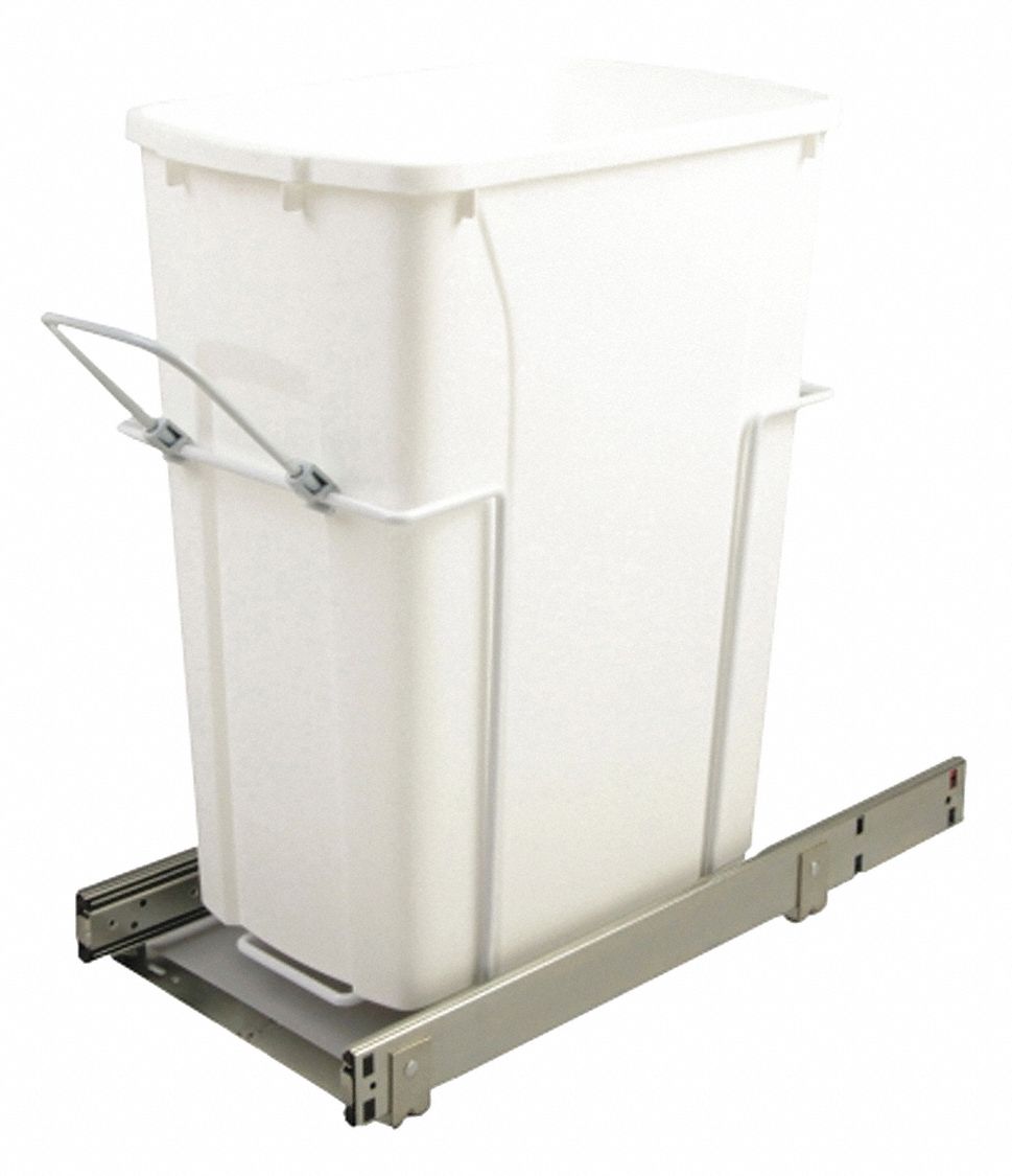REAL SOLUTIONS, Trash Can, Trash Can - 56YP69|SBM9-1-20WH - Grainger
