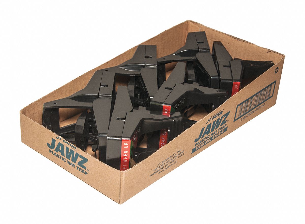JT EATON, Snap Trap, Plastic, Rat/Chipmunk Trap - 56YU78|410B-6 - Grainger