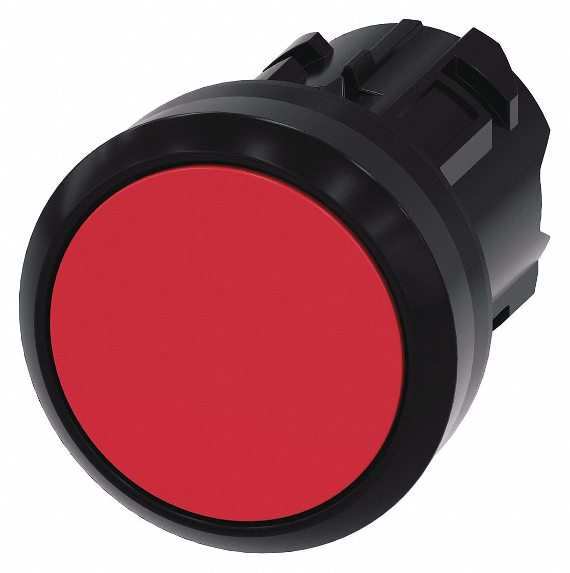 SIEMENS, Red, 22 mm Mounting Size, Flush Push Button - 411H54|3SU1000 ...
