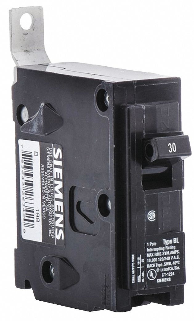 SIEMENS Interruptor Termomagnético,30A,120VCA - Interruptores de ...
