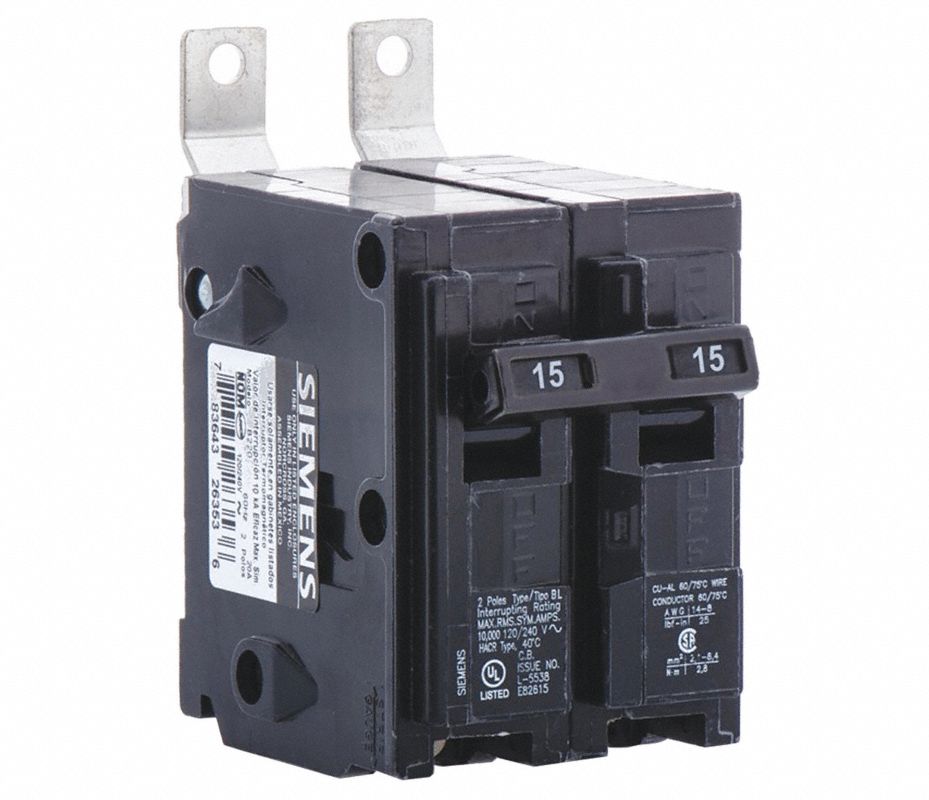 SIEMENS Interruptor Termomagnético Atornillable, Serie B, Número de ...