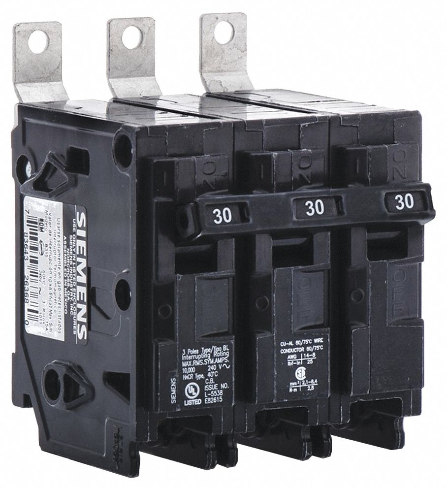 SIEMENS Interruptor Termomagnético , 30A , 3 Polos - Interruptores de ...