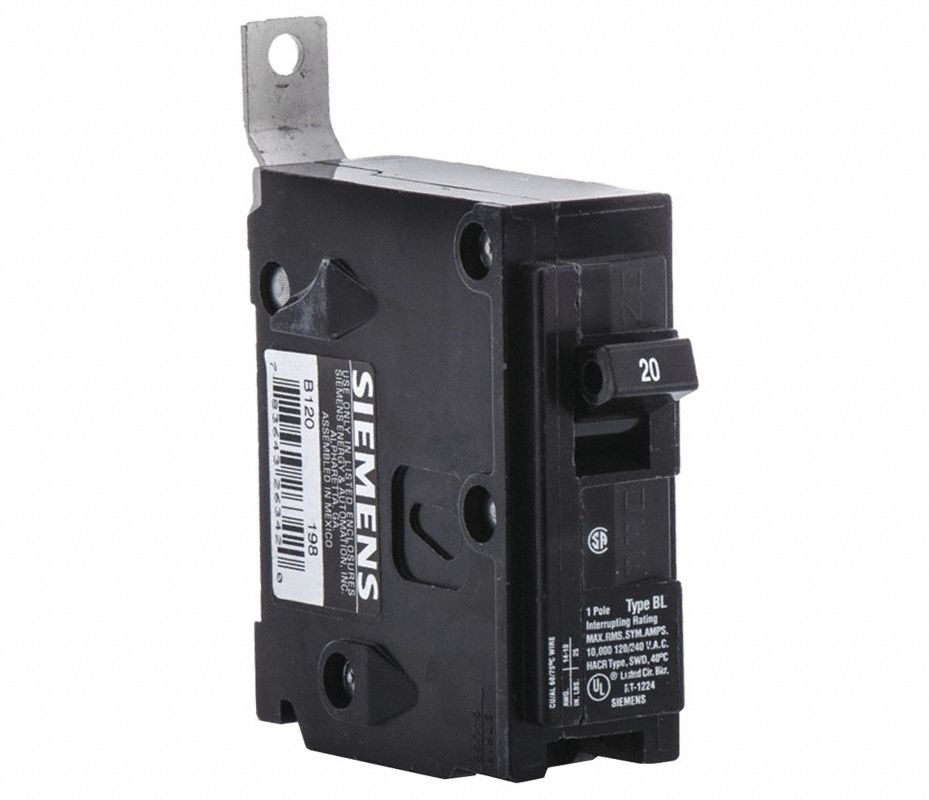 SIEMENS Interruptor Termomagnético Atornillable, Serie B, Número de ...