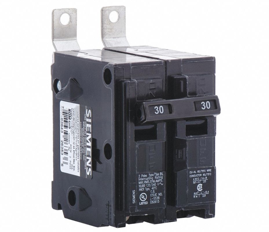 SIEMENS Interruptor Termomagnético Atornillable, Serie B, Número de ...