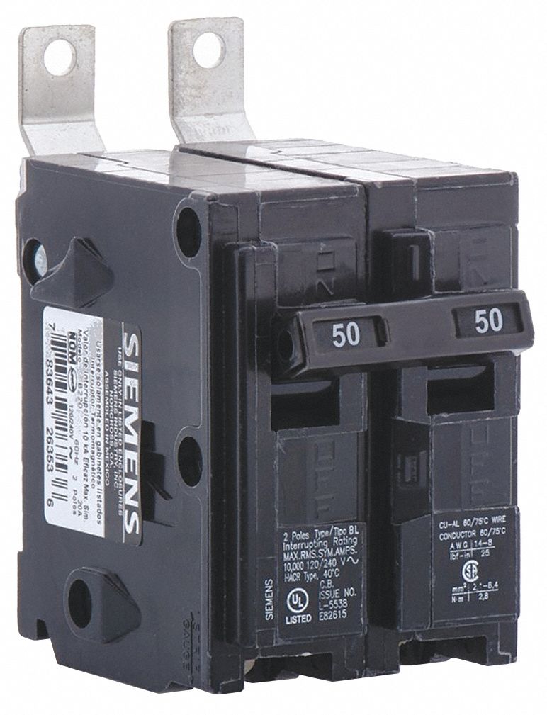 SIEMENS Interruptor Termomagnético Atornillable, Serie B, Número de ...