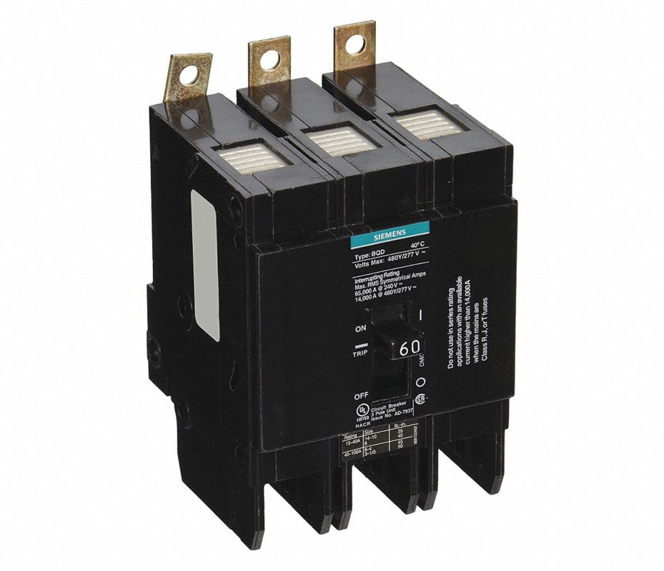 SIEMENS Interruptor Termomagnético Atornillable, Serie BQD, Número de ...