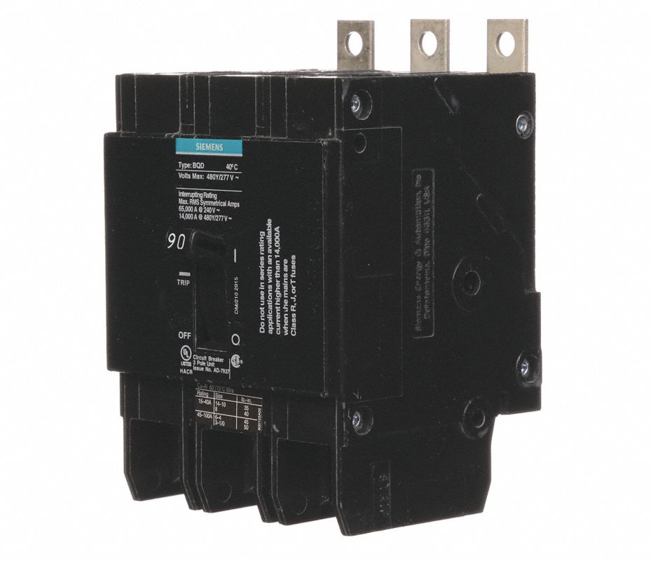 SIEMENS Interruptor Termomagnético Atornillable, Serie BQD, Número de ...