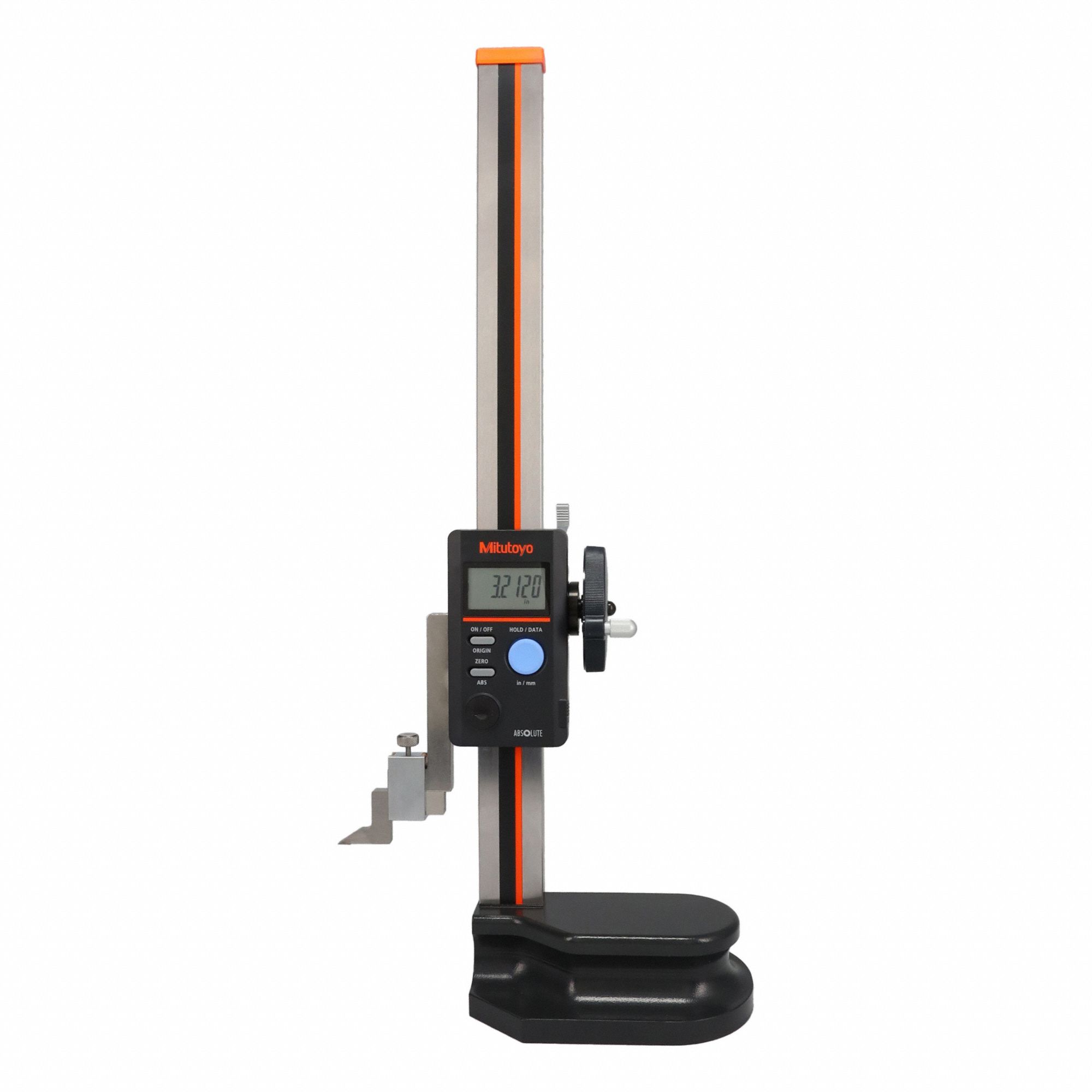 MITUTOYO, 0 in to 24 in /0 mm to 600 mm, Inch/Metric, Digital Height ...