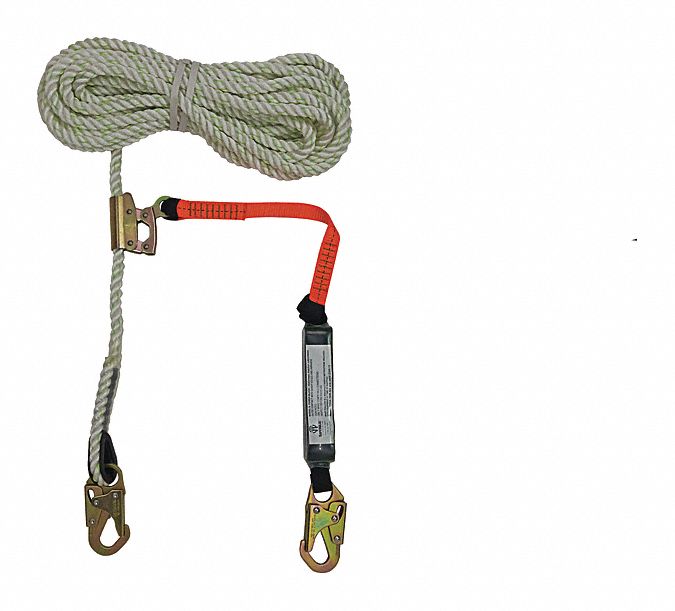 Rope Lifelin,50 ft.,Rope Grb,3 ft. Lnyrd - Grainger