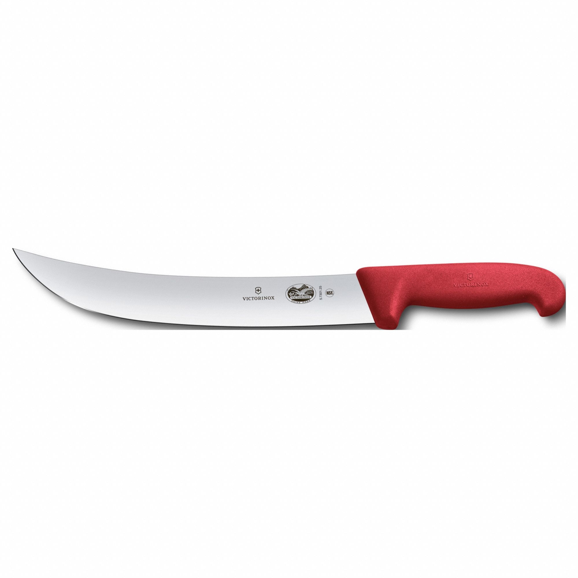 VICTORINOX, 10 in Overall Lg, Red Handle, Cimeter - 65KU58|5.7301.25 ...