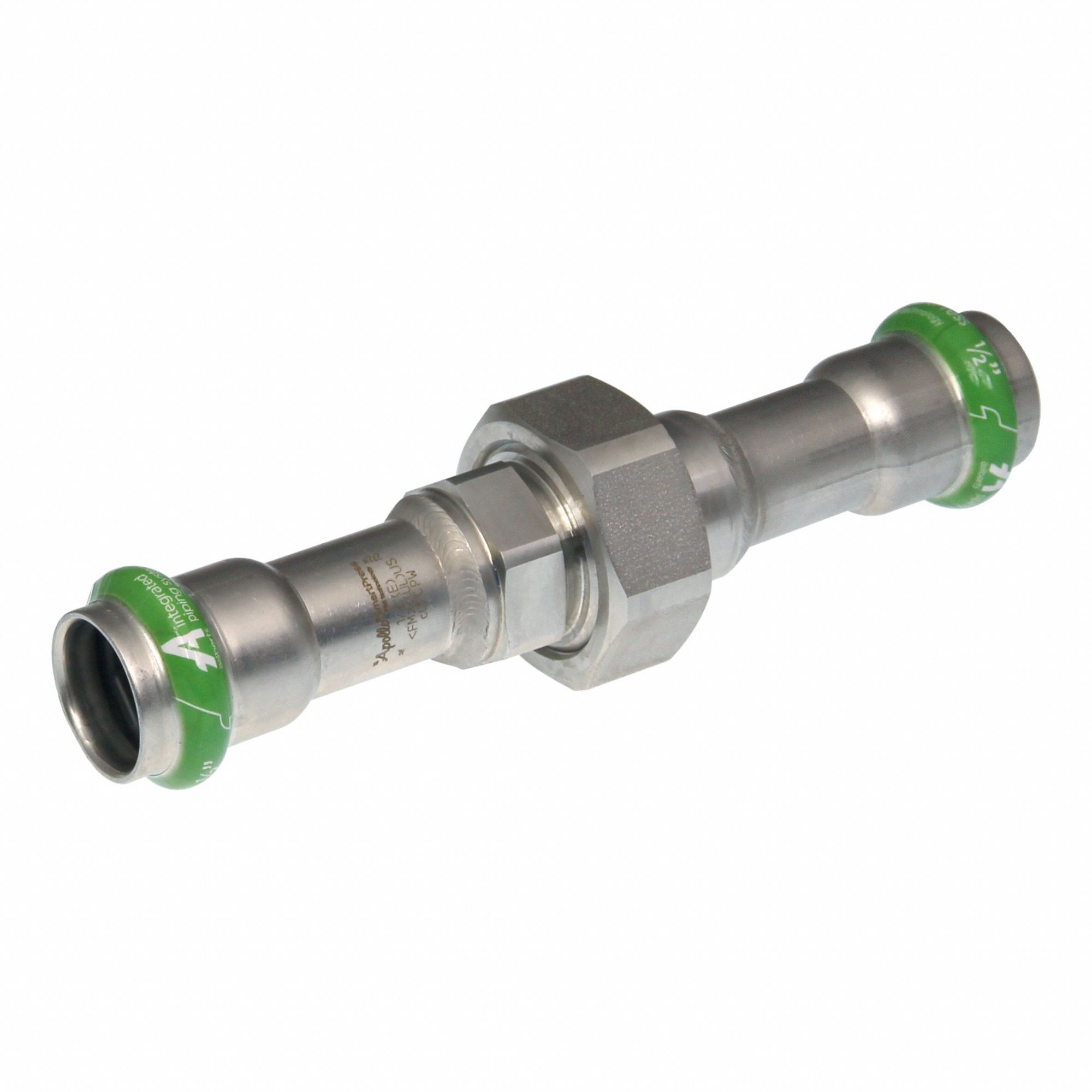 APOLLO, 2 in Pipe x 2 in Pipe Size, Press-fit x Press-fit, Crimp Union ...