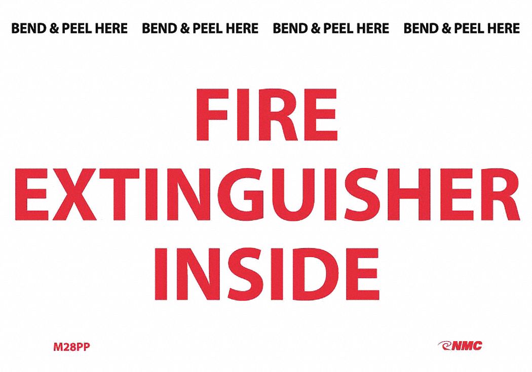 Fire Extinguisher Inside Sign - Grainger