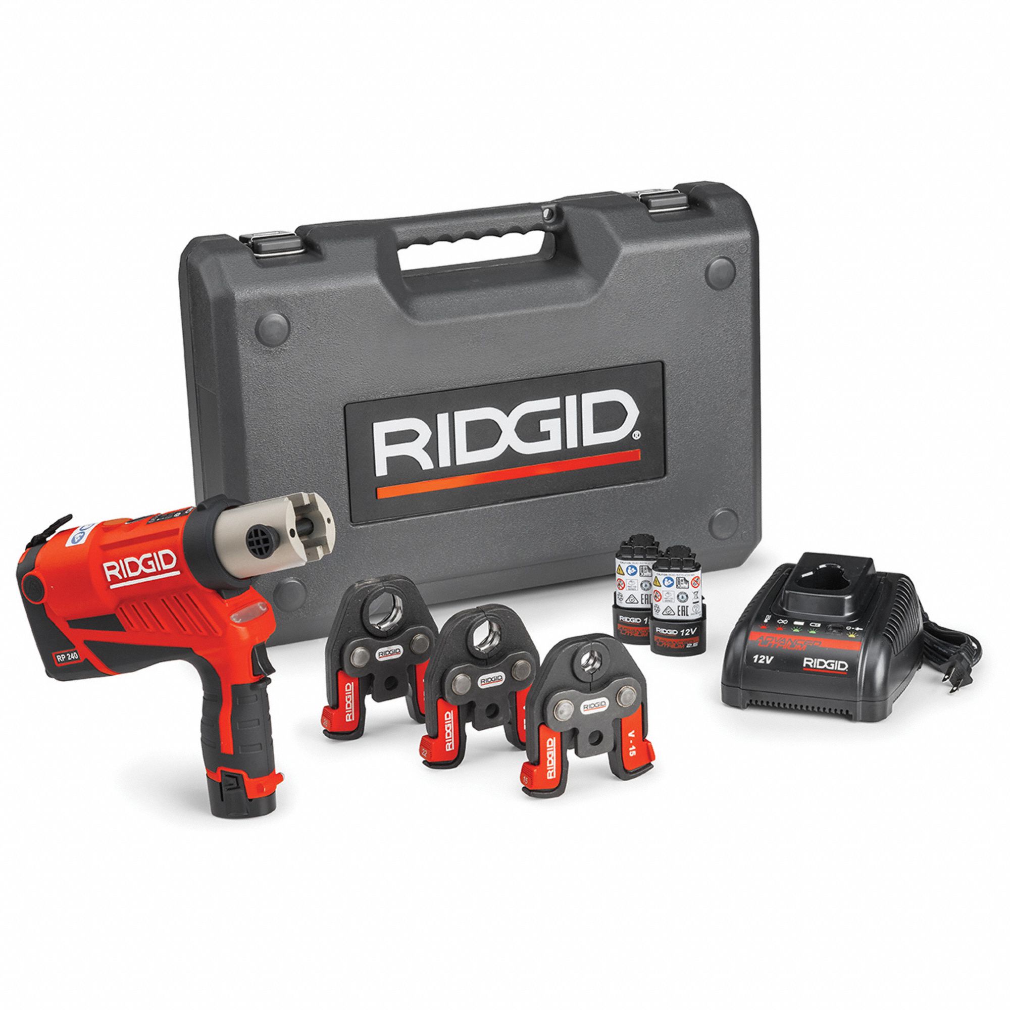 RIDGID, Compact, Pistol Grip, Cordless Press Tool Kit - 800CY2|57408 ...