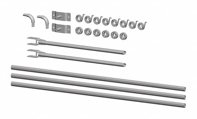 Tarp Arm Kit,Universal,Aluminum, - Grainger