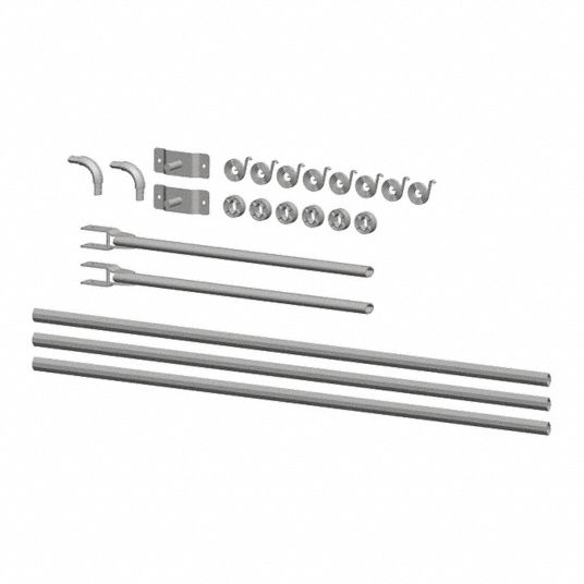 Tarp Arm Kit,Universal,Aluminum, - Grainger