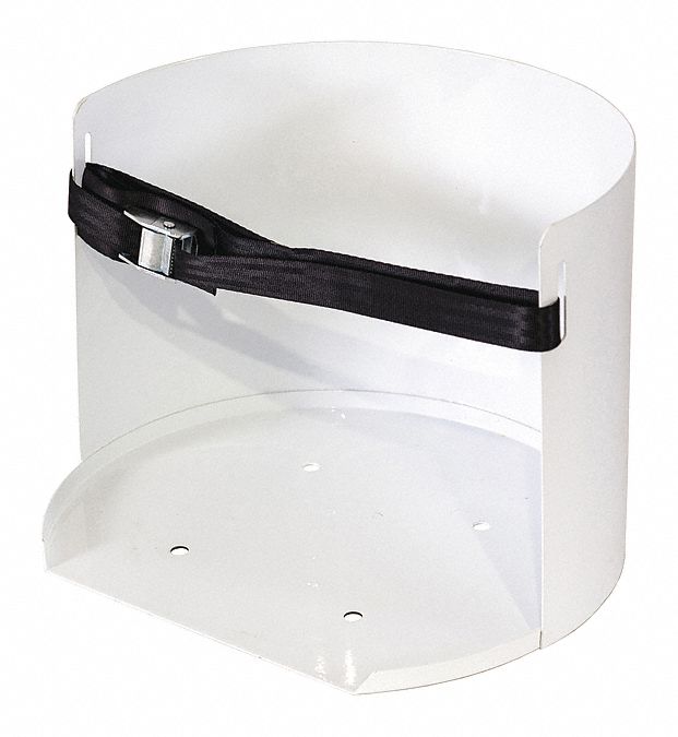 Water Cooler Mount,White,Steel,5 gal. - Grainger
