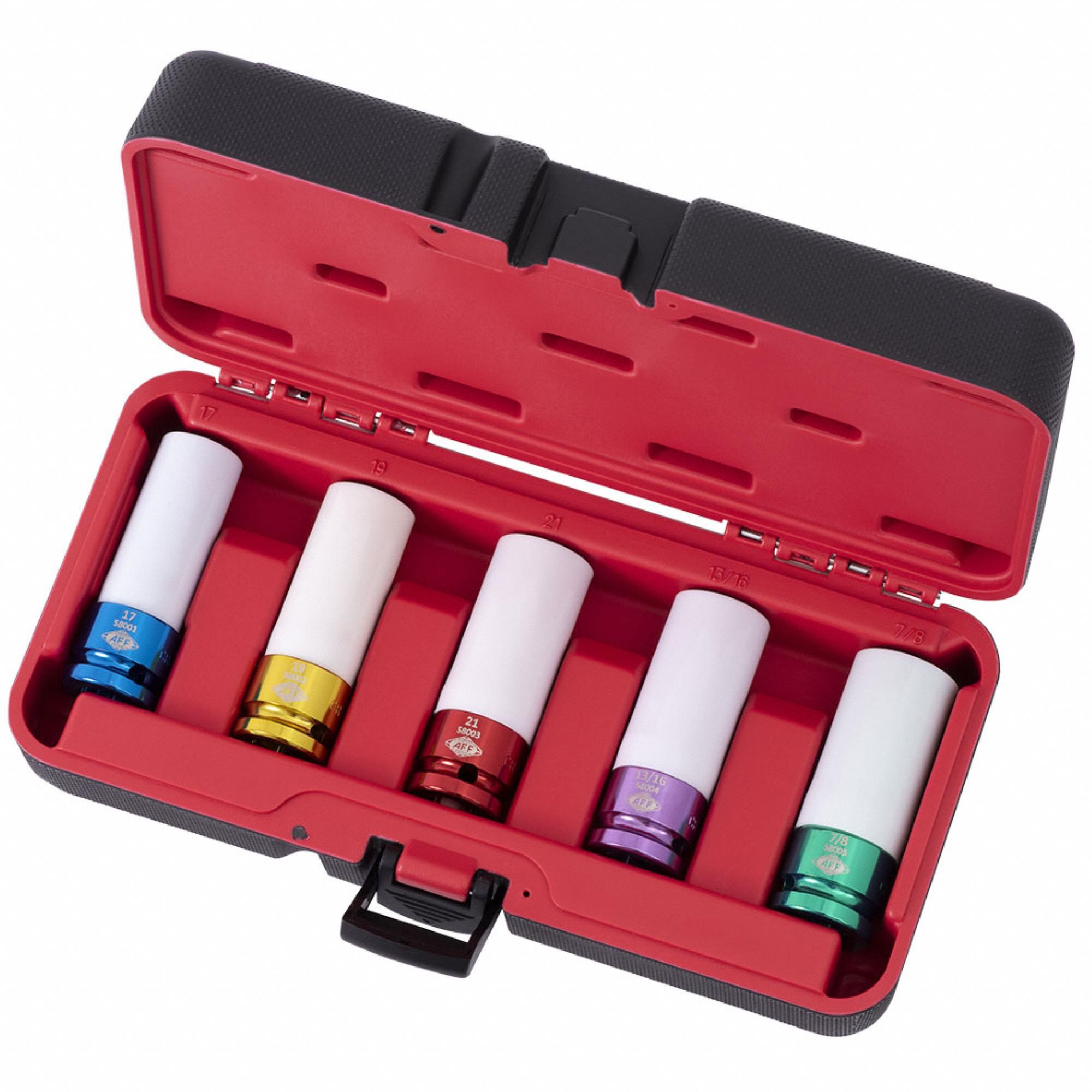 AMERICAN FORGE & FOUNDRY, 1/2 in Drive Size, 5 Pieces, Automotive ...