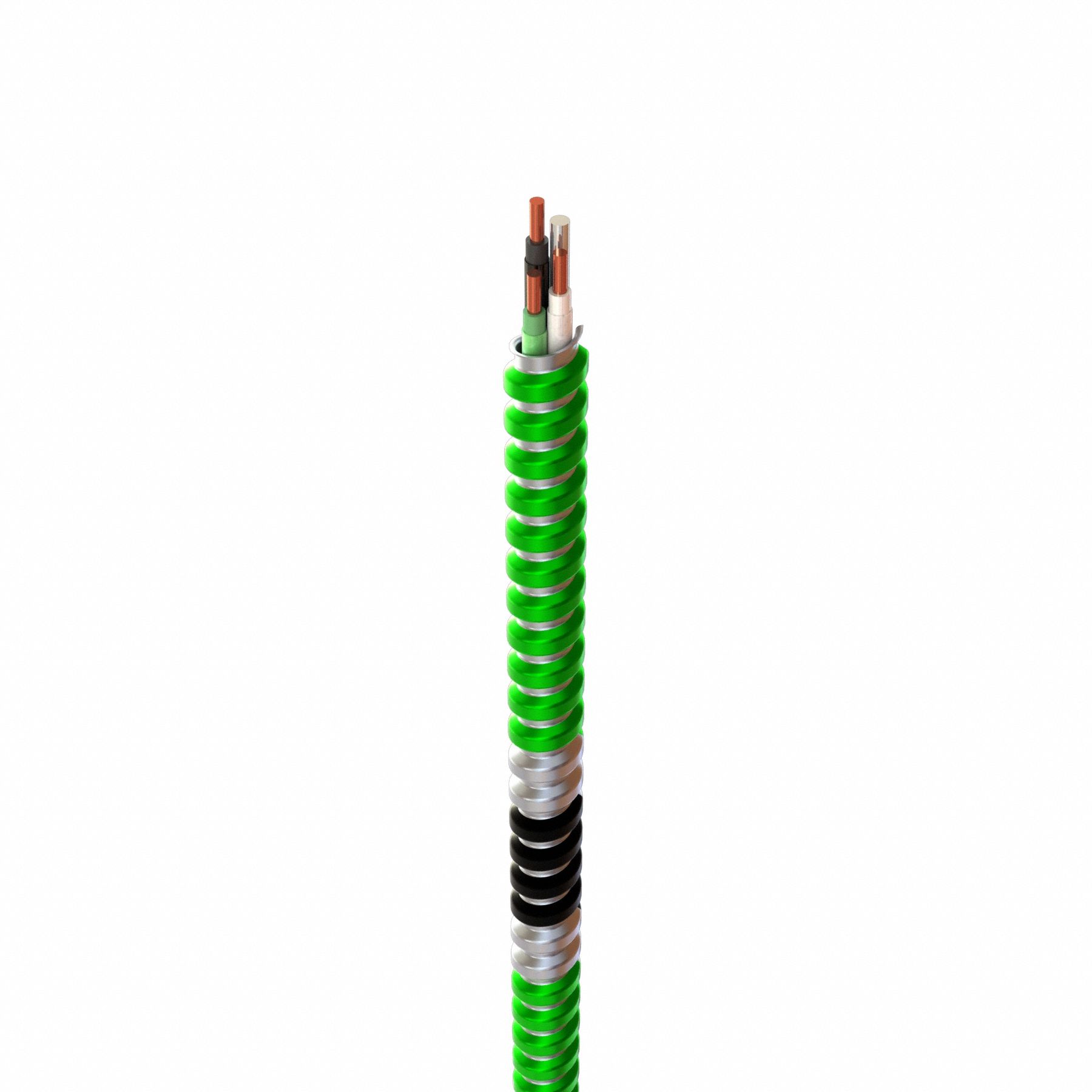AFC CABLE, 12 AWG, 2 Conductors, Metallic Clad Building Cable - 829LE4 ...