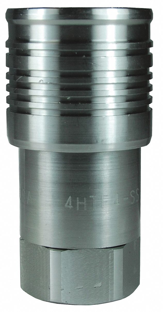 HTSeries Coupler SS,1/2",FemaleNPTF,1/2" - 58CL22|4HTF4-SS - Grainger
