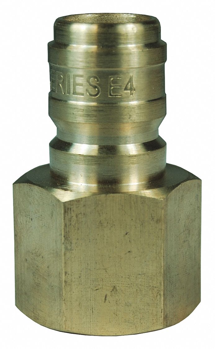 E-Series Female NPT,3/8",Plug,3/8",BR - Grainger