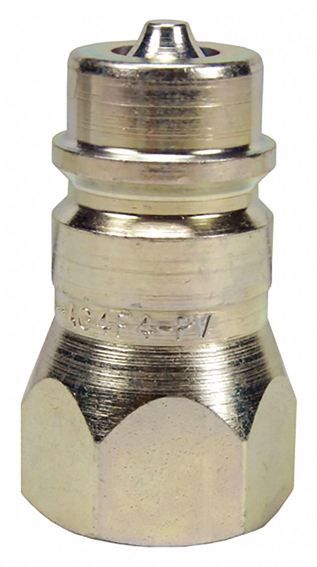 Agricultural Poppet Plug,1/2",NPTF,1/2" - 58CW53|AG4F4-PV - Grainger