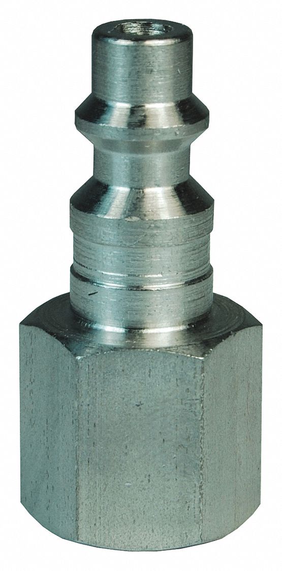 Industrial Female Plug SS,1/2",NPTF,1/2" - Grainger