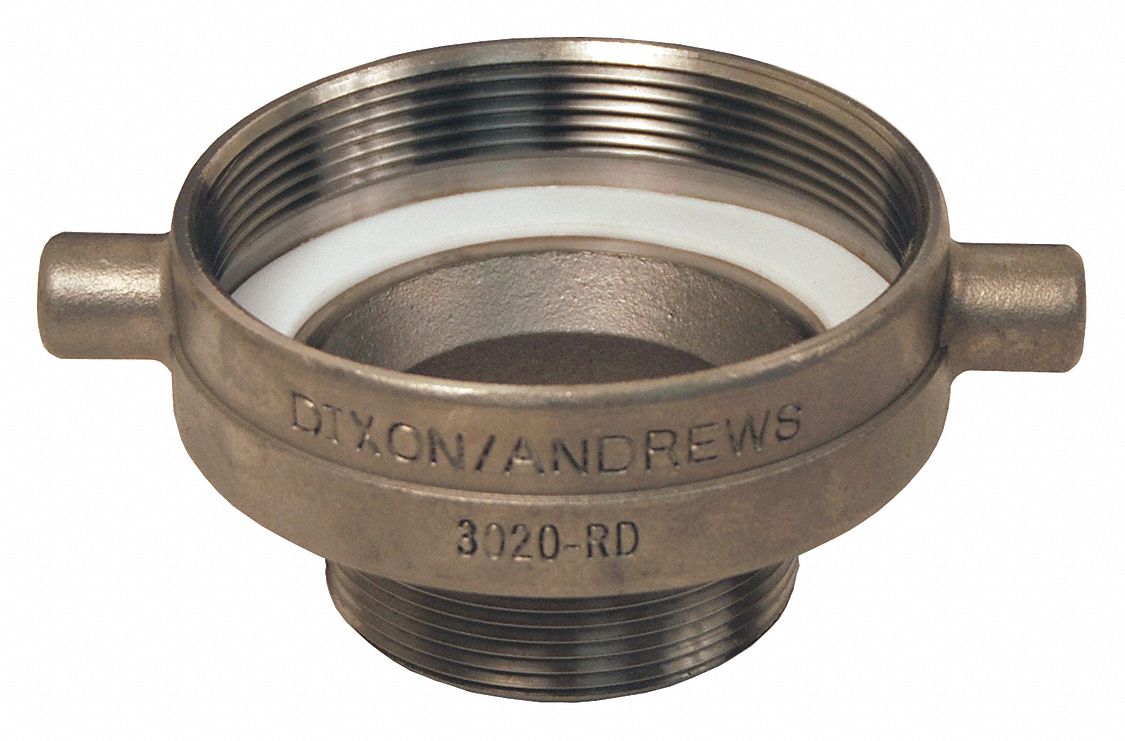 Intermodal Tank Adapter,3" BSPP x 3" NPT - Grainger