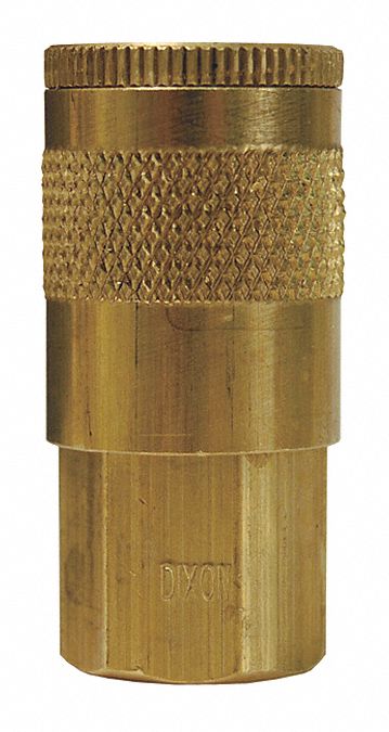 Automotive Coupler Female Brass,1/4" - Grainger