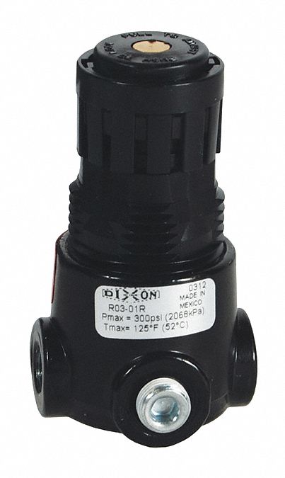 DIXON VALVE & COUPLING, Zinc, Wilkerson Miniature Regulator,R03,1/4 ...