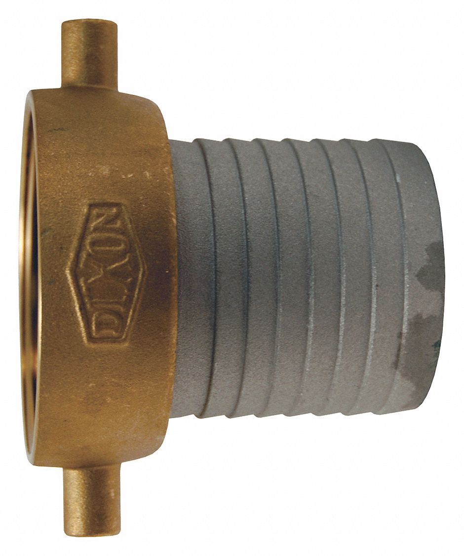 Brass, NST (NH) x Male Barbed, Short Shank Female NST 2-1/2",AL ...