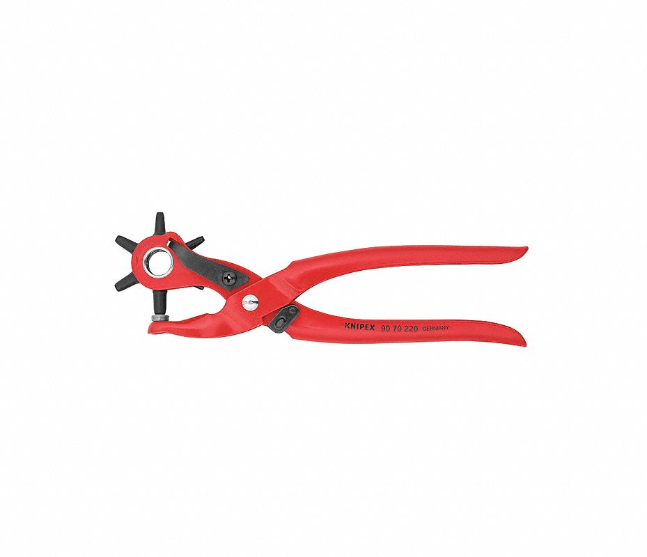 KNIPEX Pinza Sacabocados Giratoria , 8-45/64" L - Pinzas con Punzón ...
