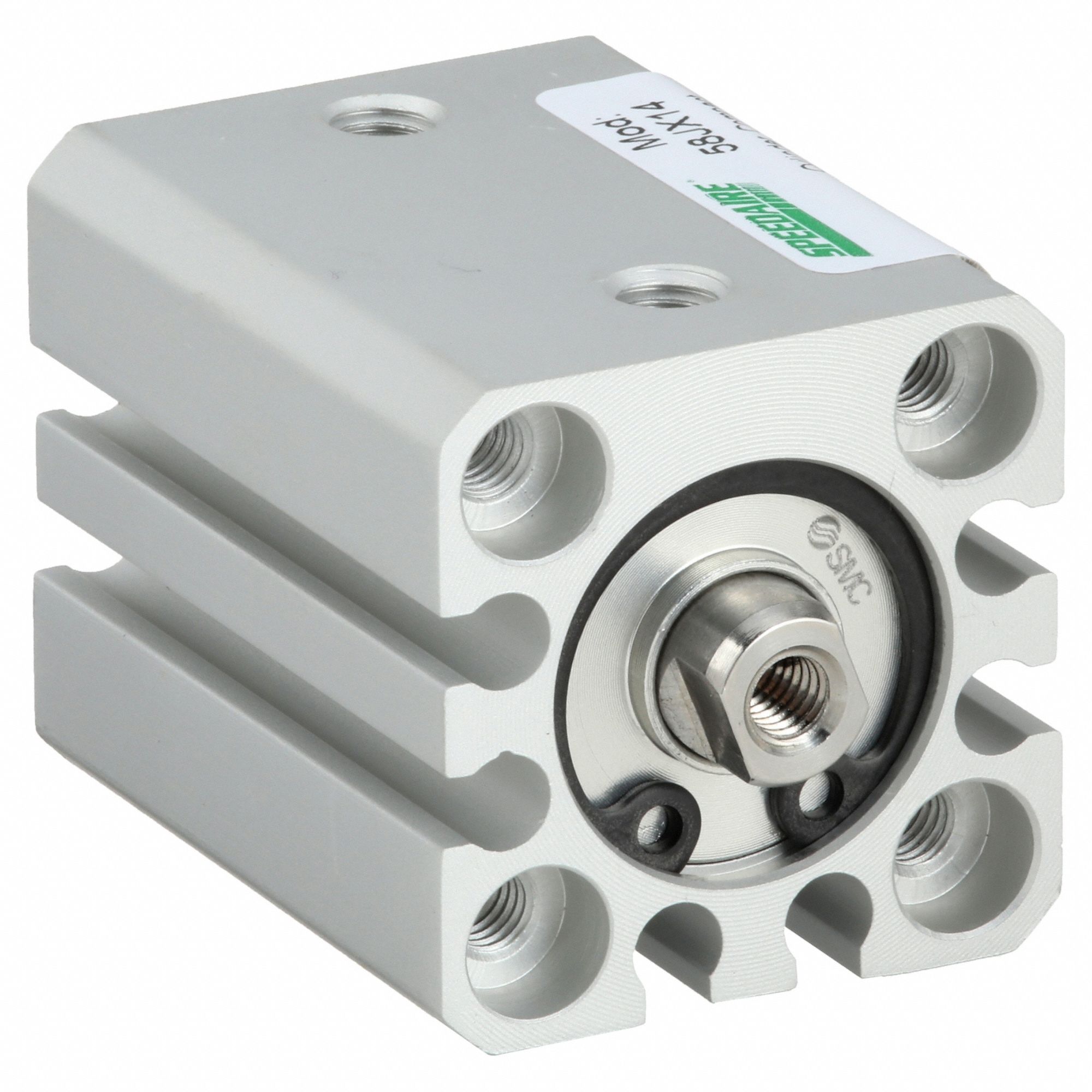 SMC, CQS, Compact Cylinder, 16mm Bore, 15mm Stroke - 58JX14|CDQSB16-15D - Grainger